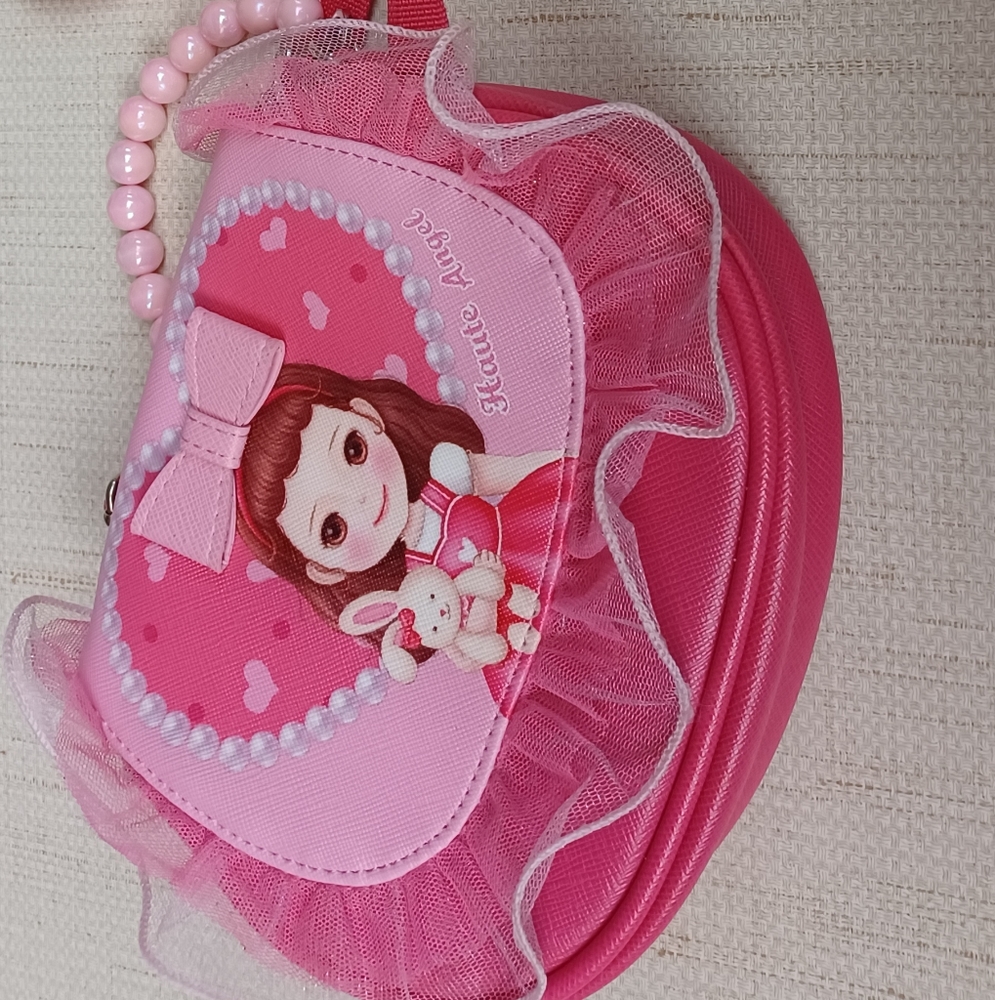 Pink Girls Princess Sparkly Starfish Purse Ba Lot 2 - Gem